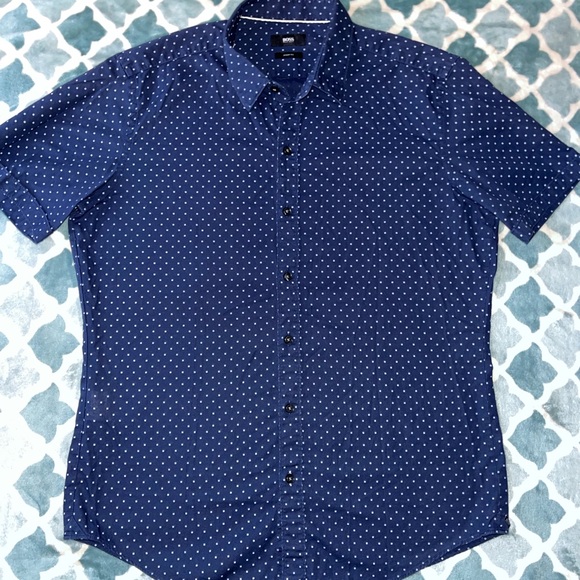Hugo Boss | Shirts | Hugo Boss Short Sleeve Button Up | Poshmark